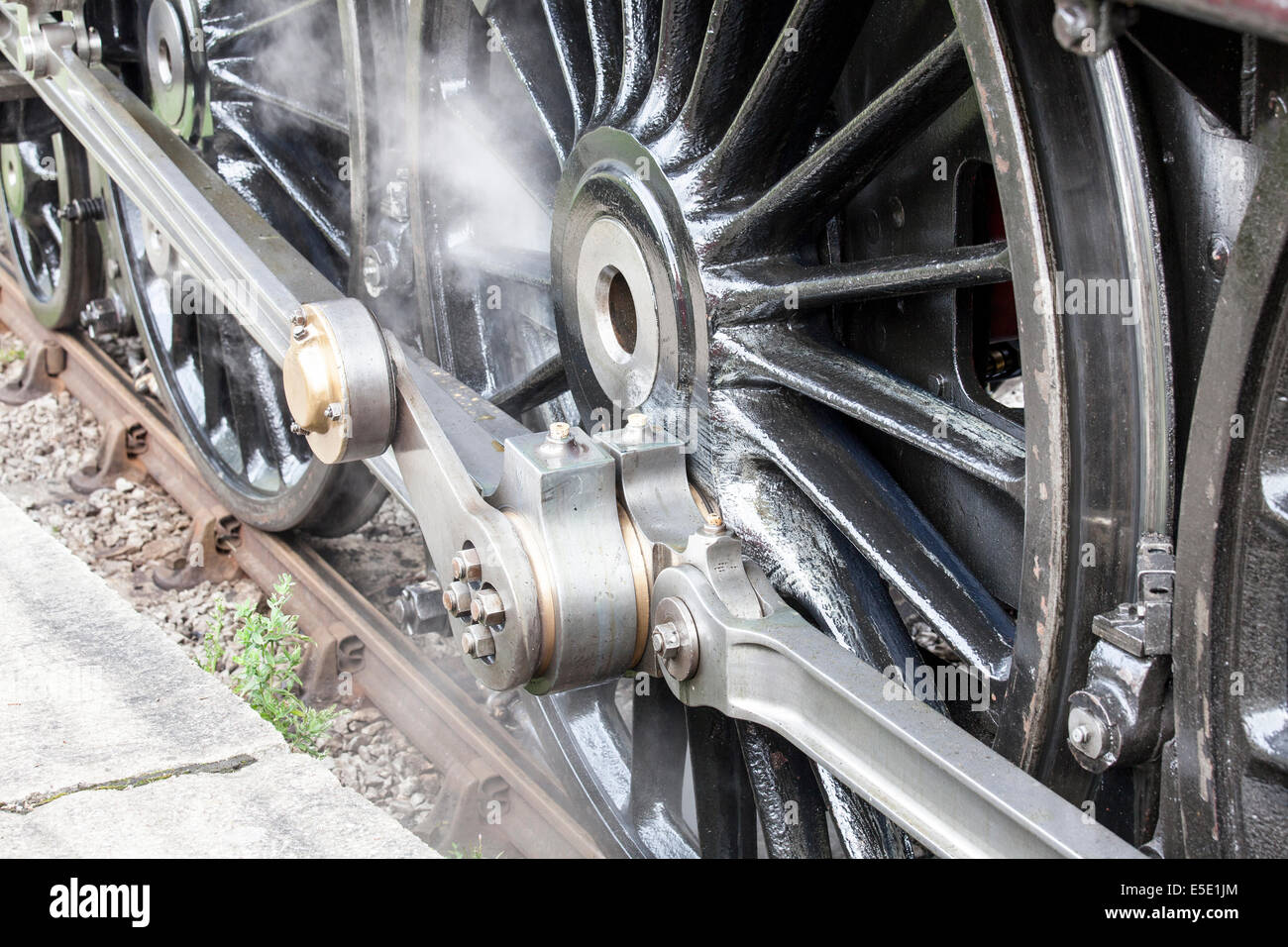 Steam train wheels hi-res stock photography and images - Alamy
