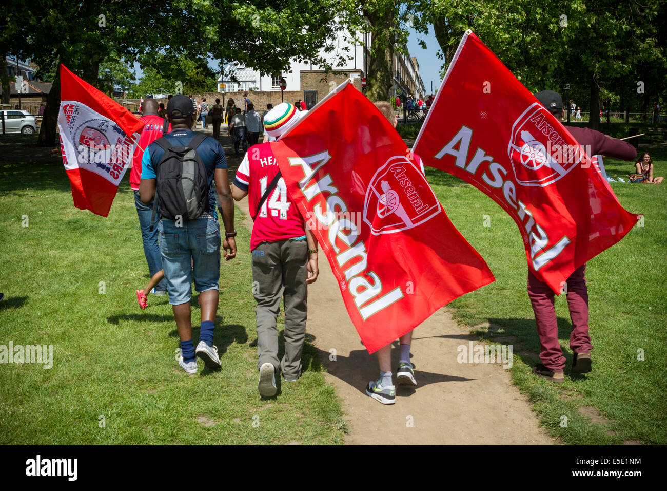 Arsenal fans celebrate the FA Cup win Stock Photo - Alamy