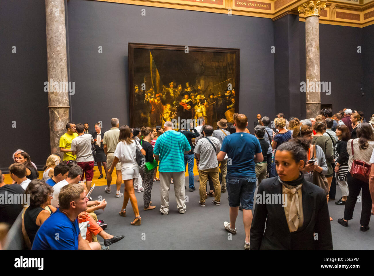 Crowd visiting inside hi-res stock photography and images - Alamy