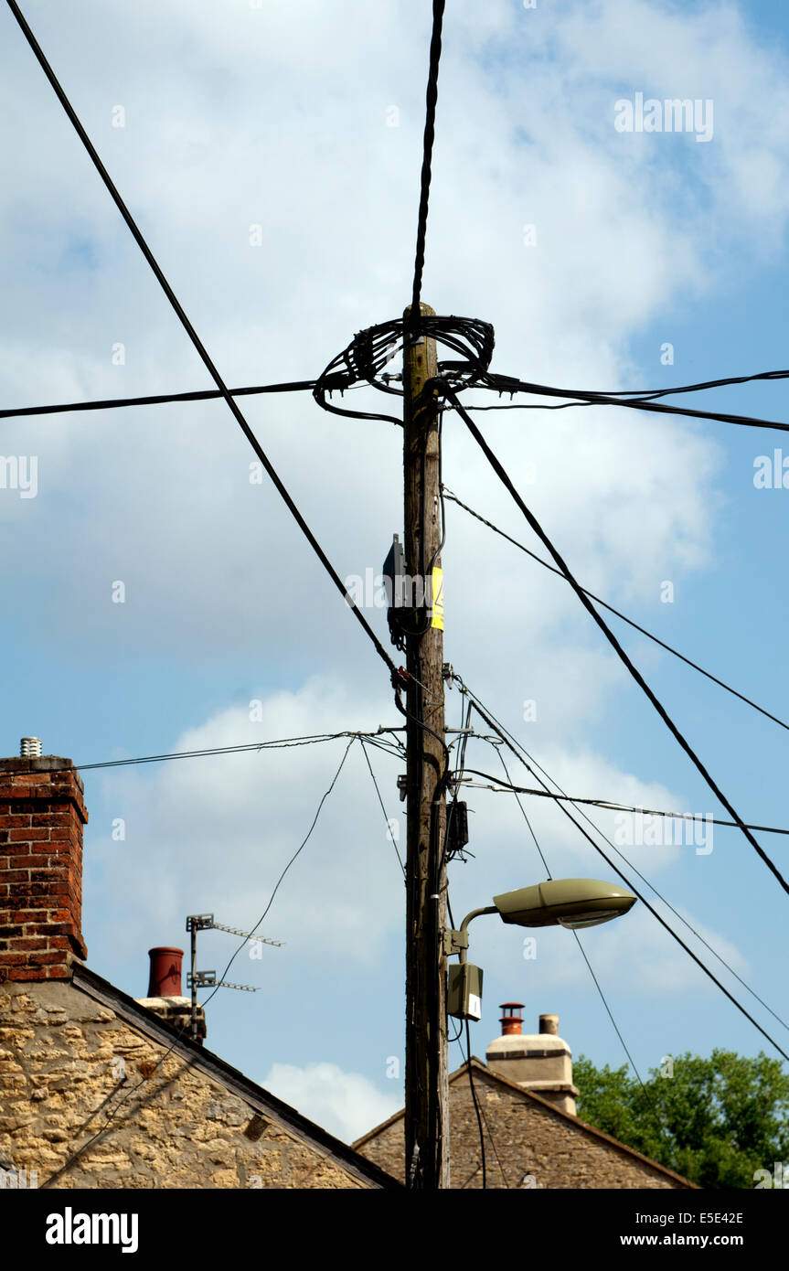 British telephone post wires hi-res stock photography and images - Alamy