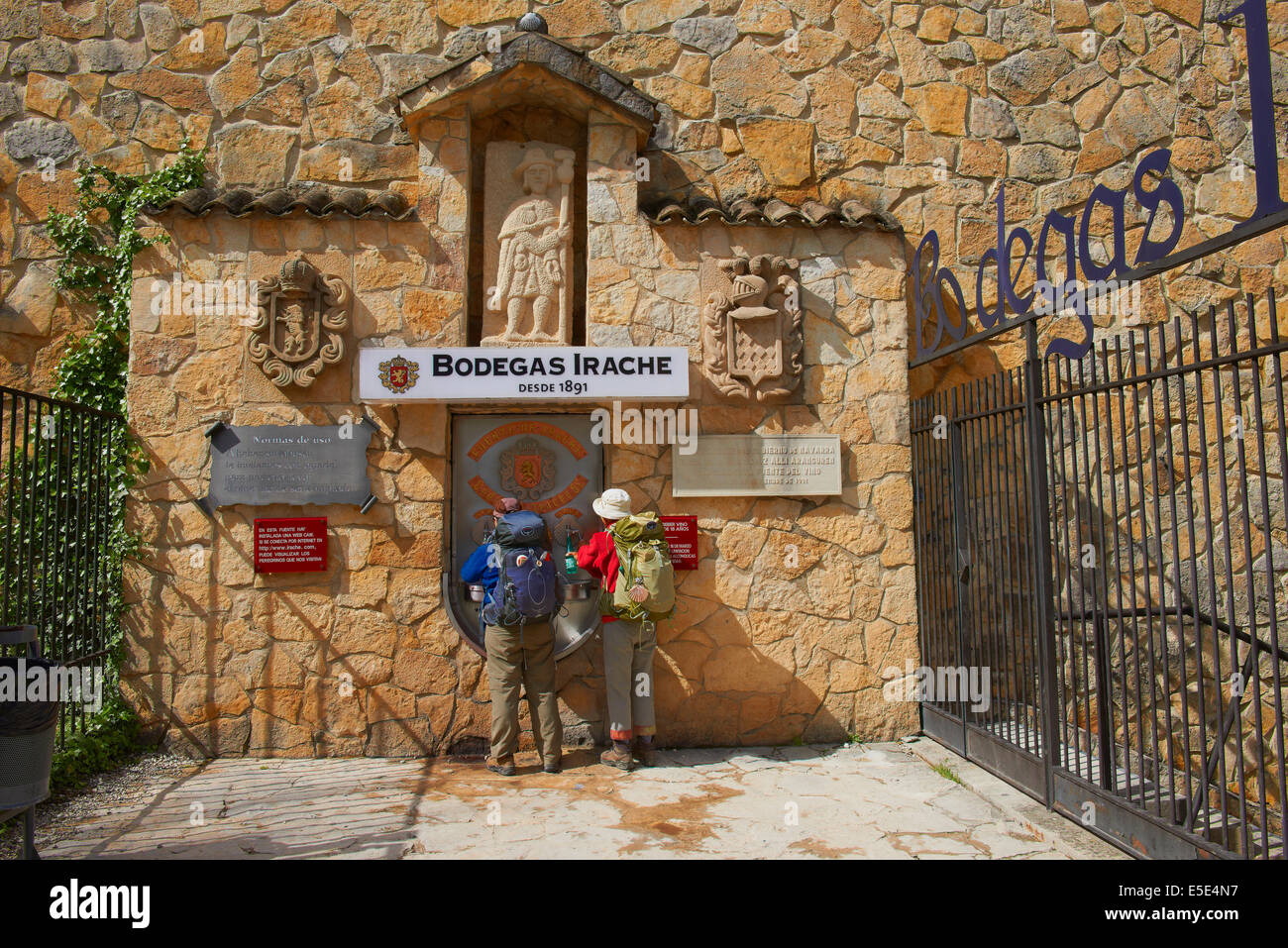 Monastery of irache wine fountain hi-res stock photography and images - Alamy