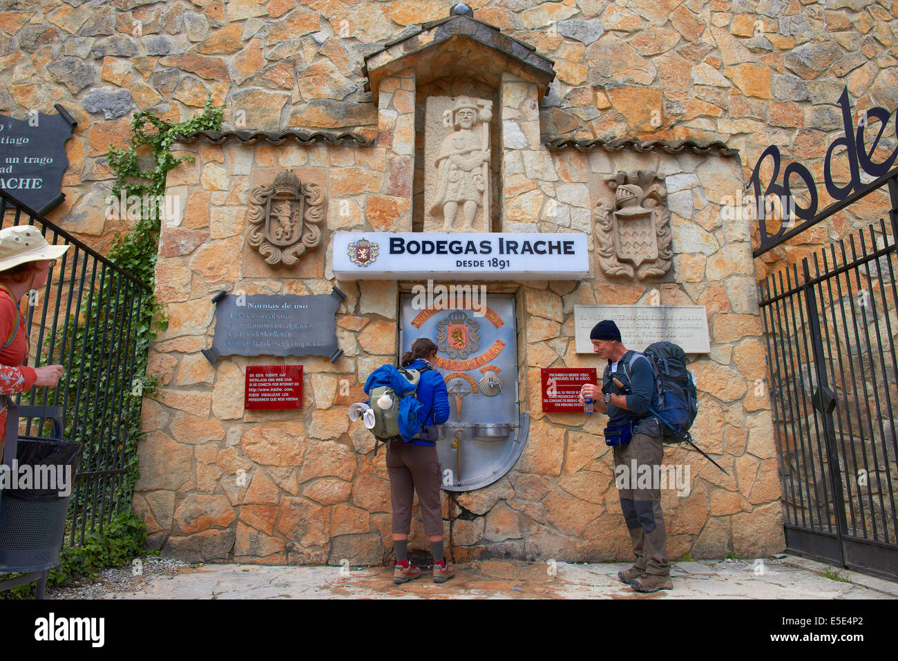 Monastery of irache wine fountain hi-res stock photography and images - Alamy