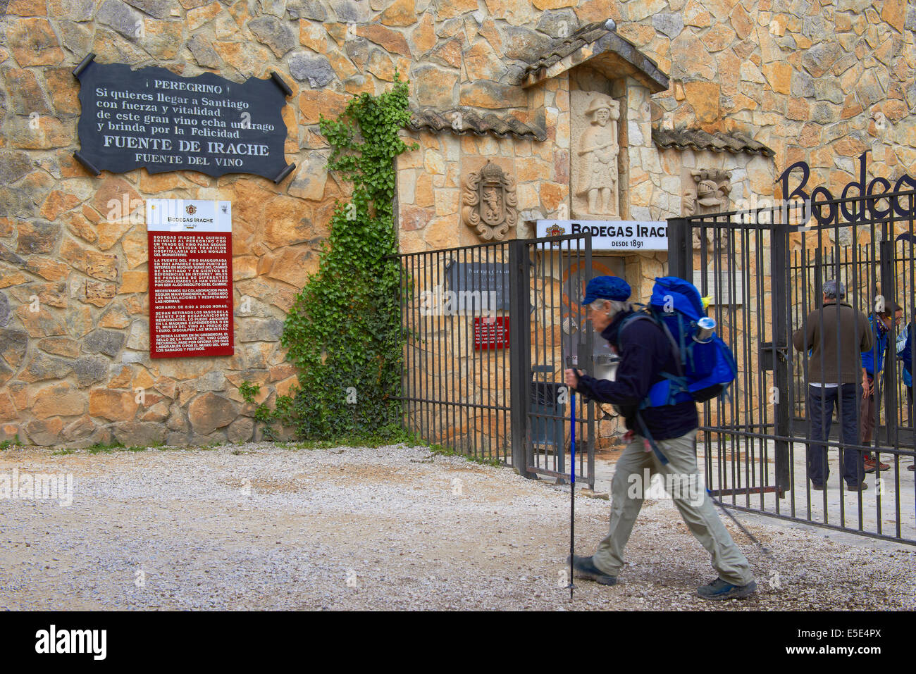 Way of St James, Wine Fountain, Bodegas Irache, Pilgrims, Camino de Santiago, Navarra, Ayegui ...