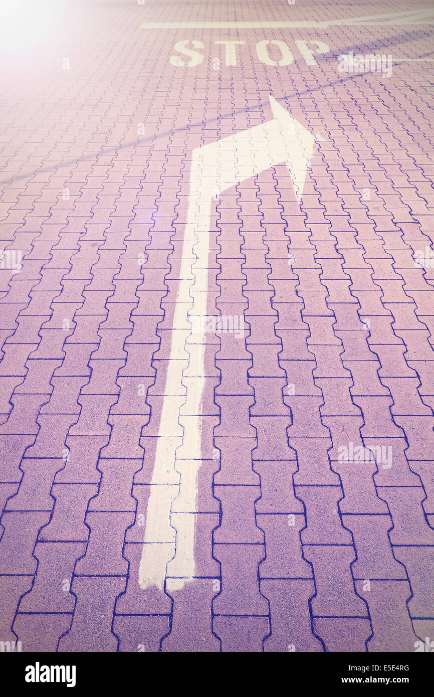 Vintage stop sign hi-res stock photography and images - Alamy