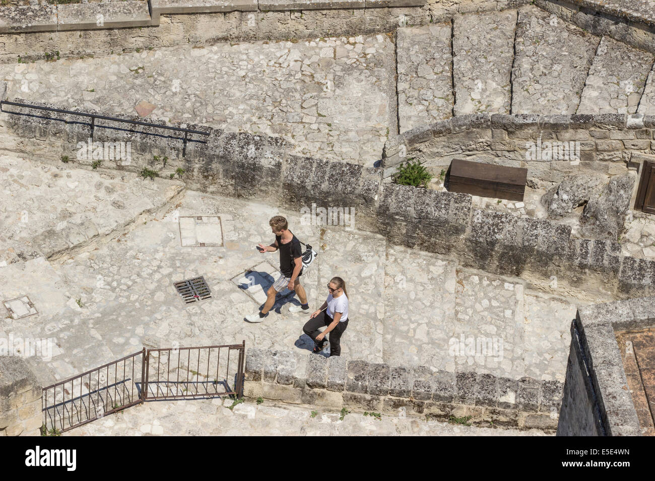 Matera, Italy - flight of steps Stock Photo - Alamy