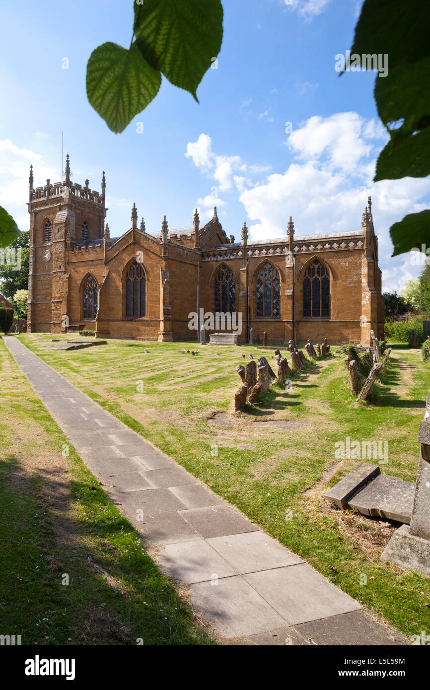 The church of St Peter in Kineton, Warwickshire UK - The church is made ...