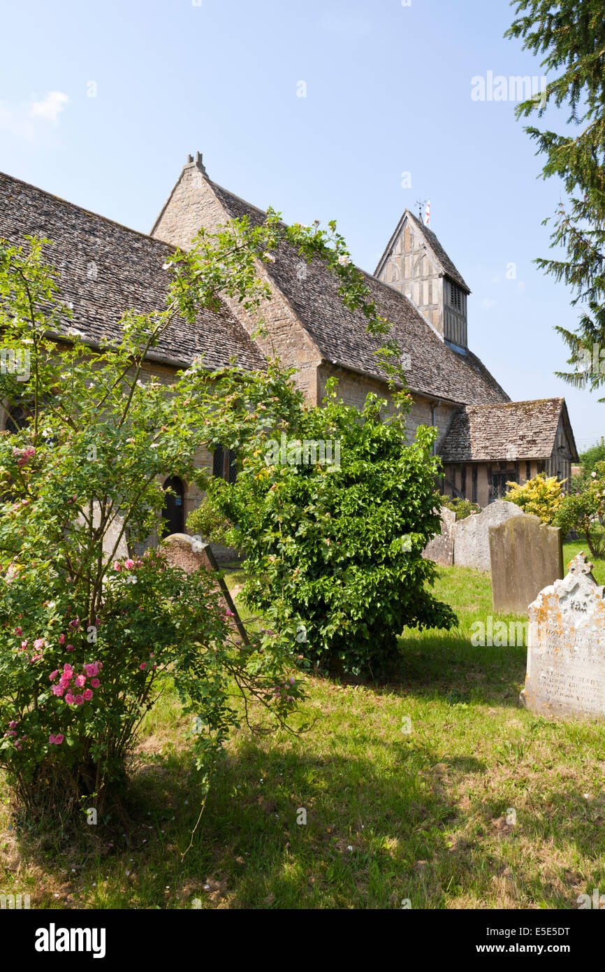 St James church at Long Marston, Warwickshire UK Stock Photo - Alamy
