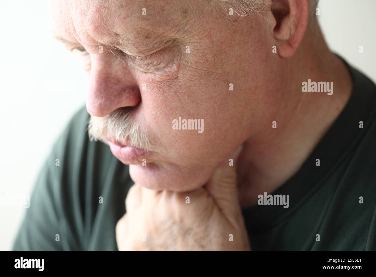 Older man suffering the effects of acid reflux Stock Photo - Alamy