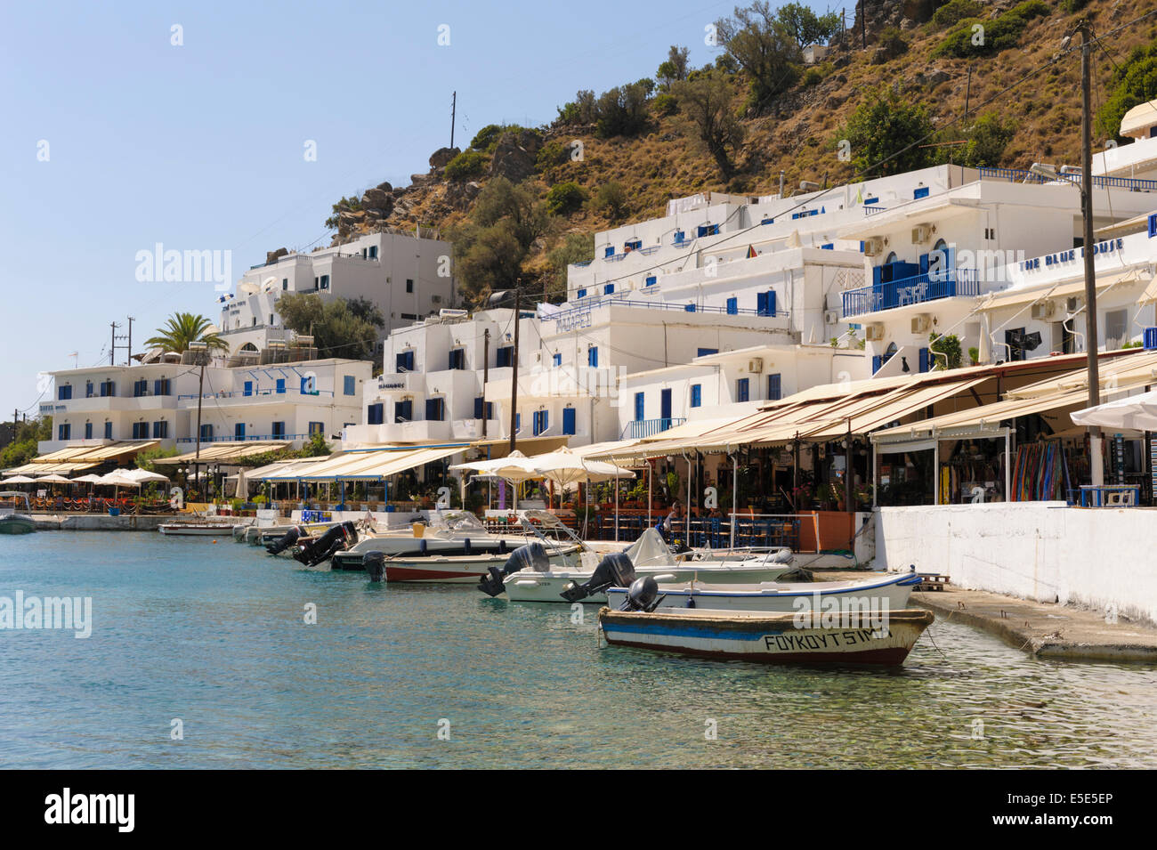 Jetty in Loutro, Crete Stock Photo - Alamy