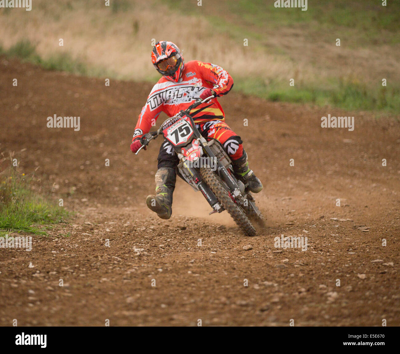 Dirt track rider hi-res stock photography and images - Alamy
