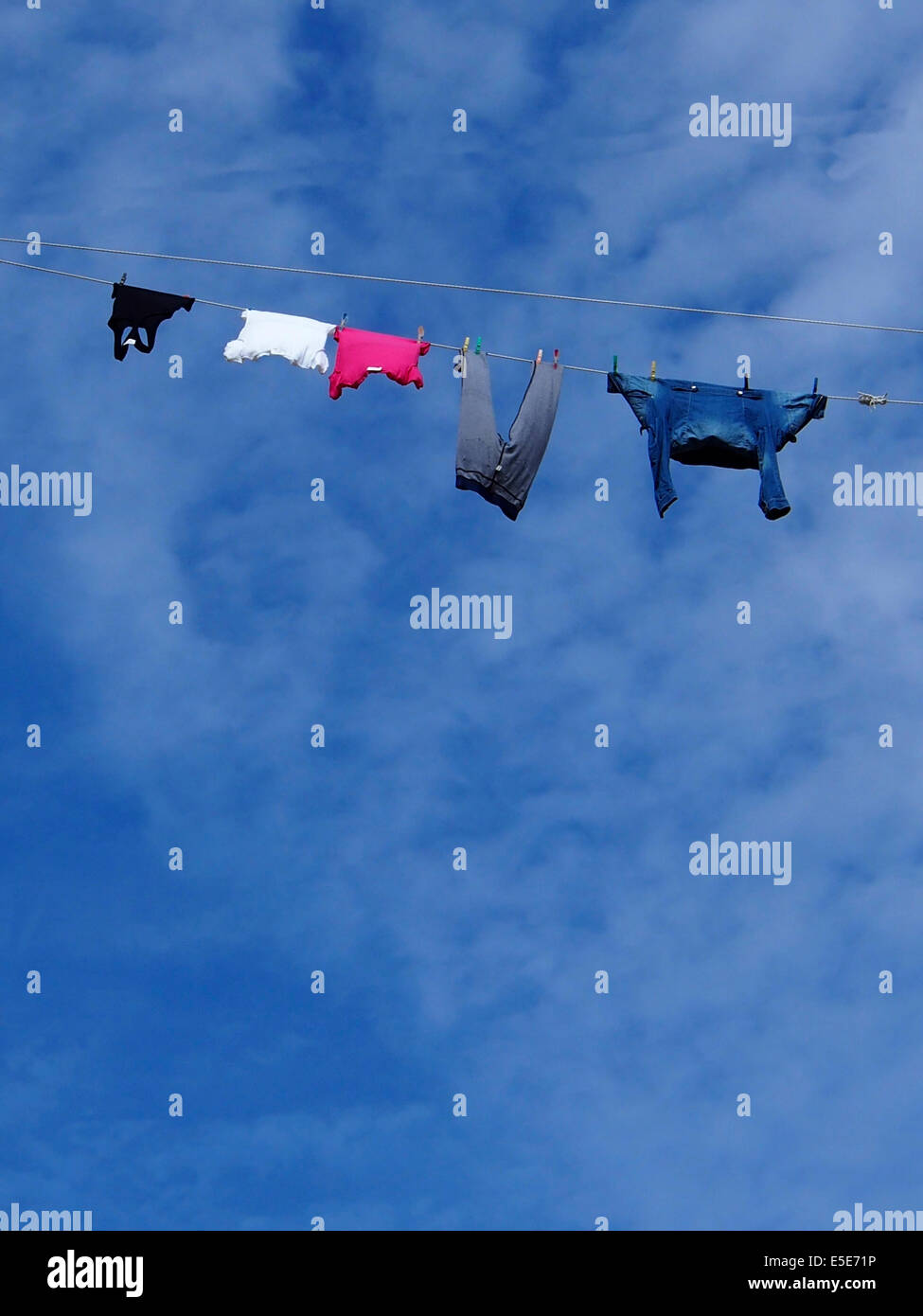 Laundry blowing in wind on hi-res stock photography and images - Alamy