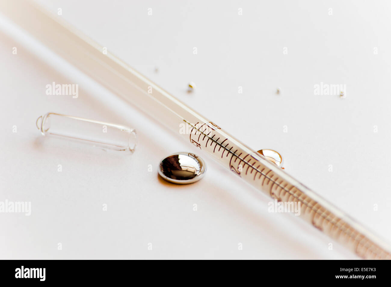 mercury glass thermometer broken Stock Photo - Alamy mercury glass thermometer broken Stock Photo - Alamy
