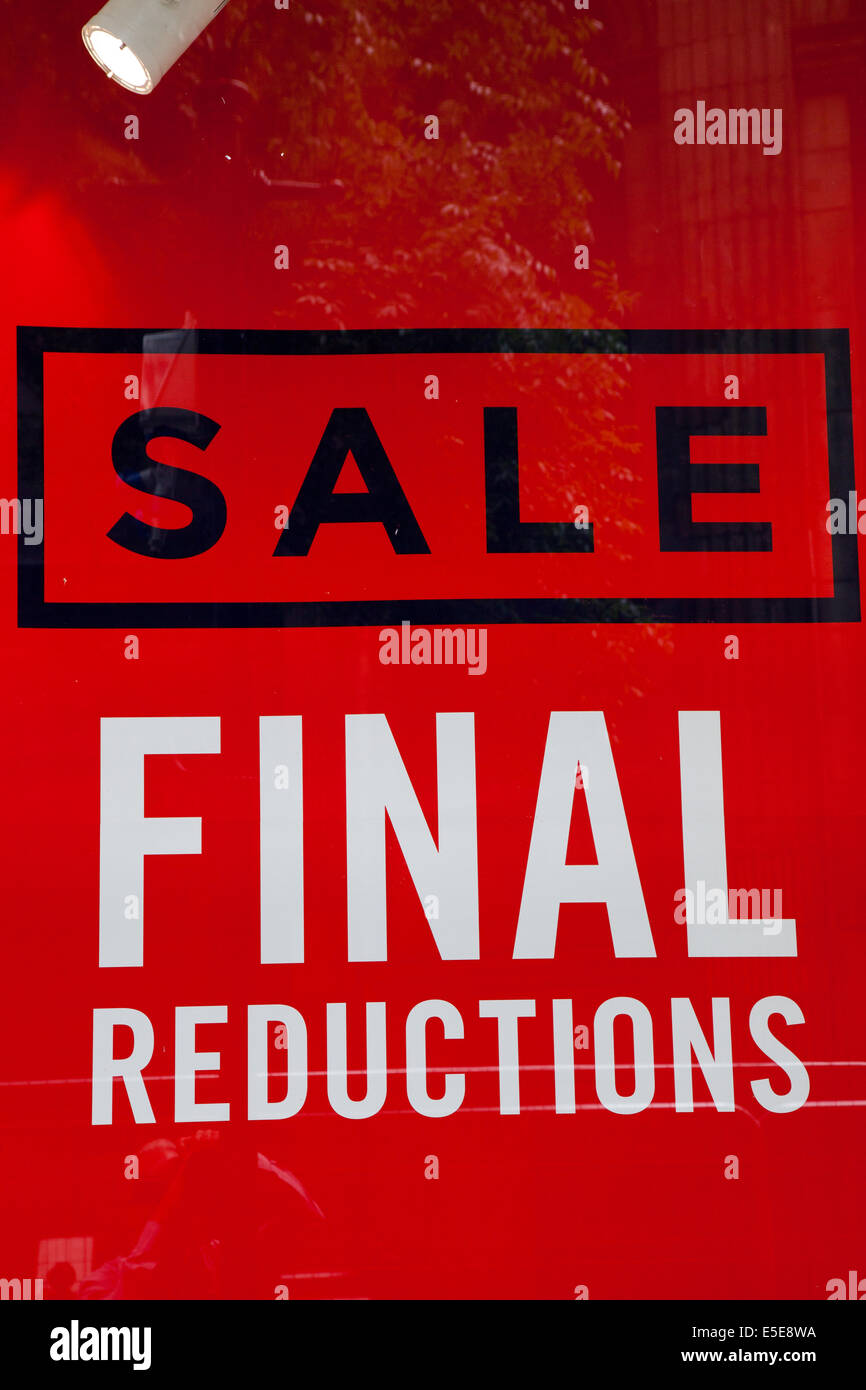 Final reductions hi-res stock photography and images - Alamy