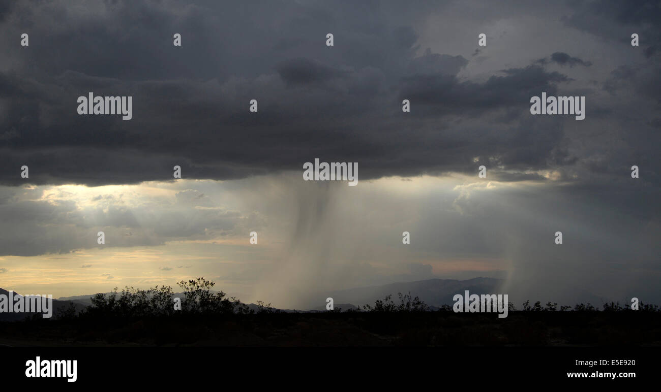 Monsoon storm cells make their way across the high deserts of ...