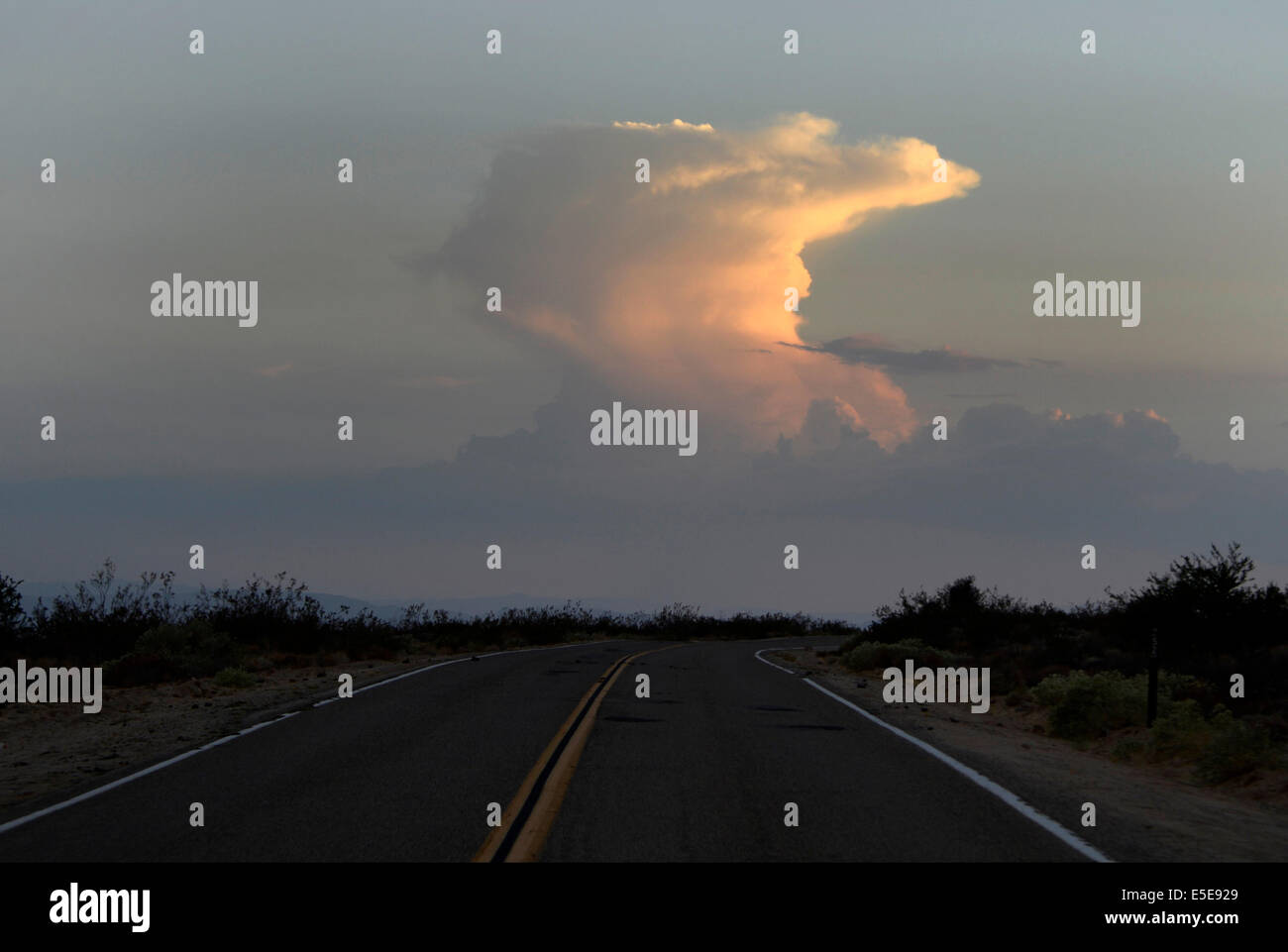 Monsoon storm cells make their way across the high deserts of ...