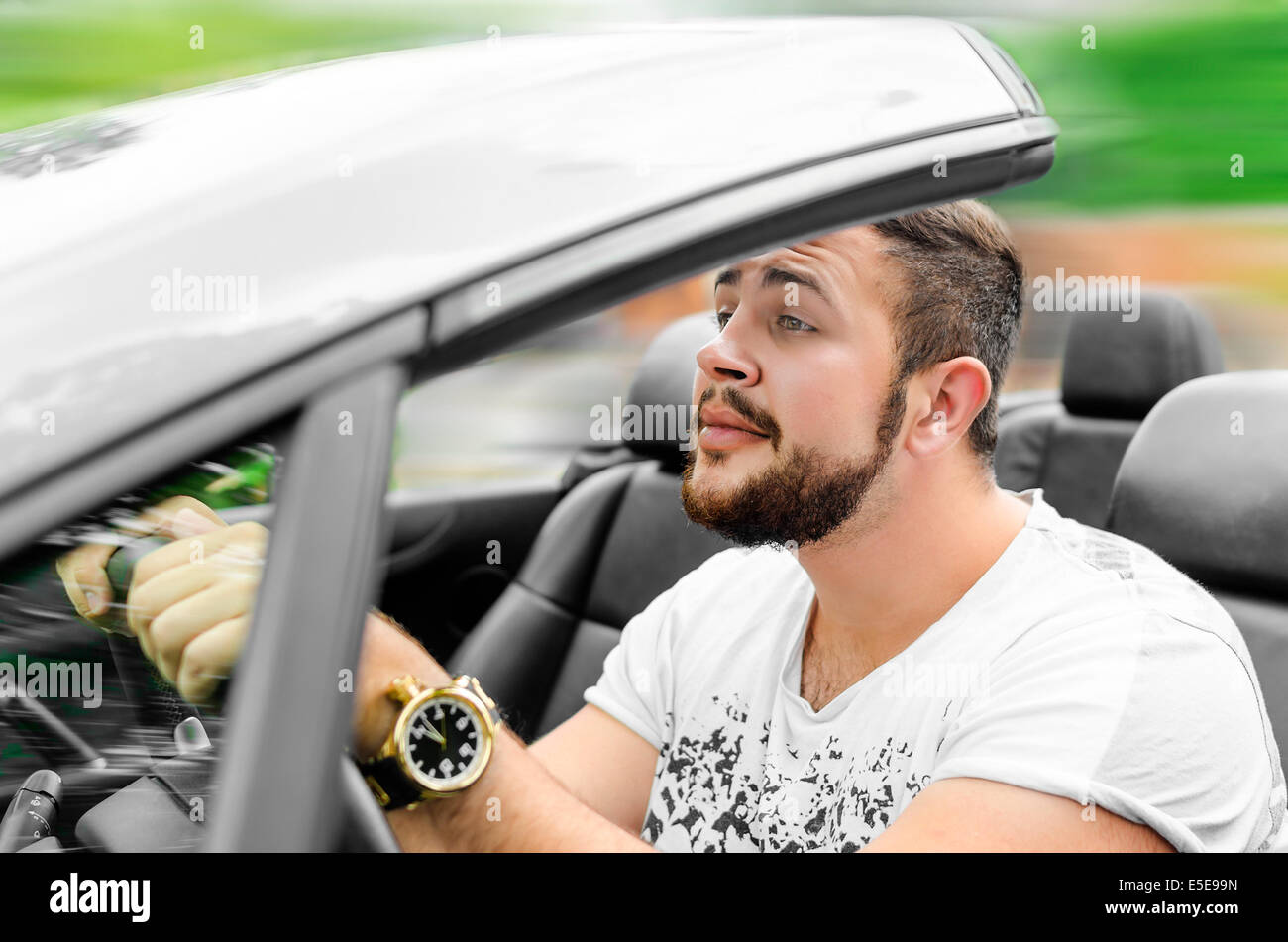 Man driving sports car hi-res stock photography and images - Alamy