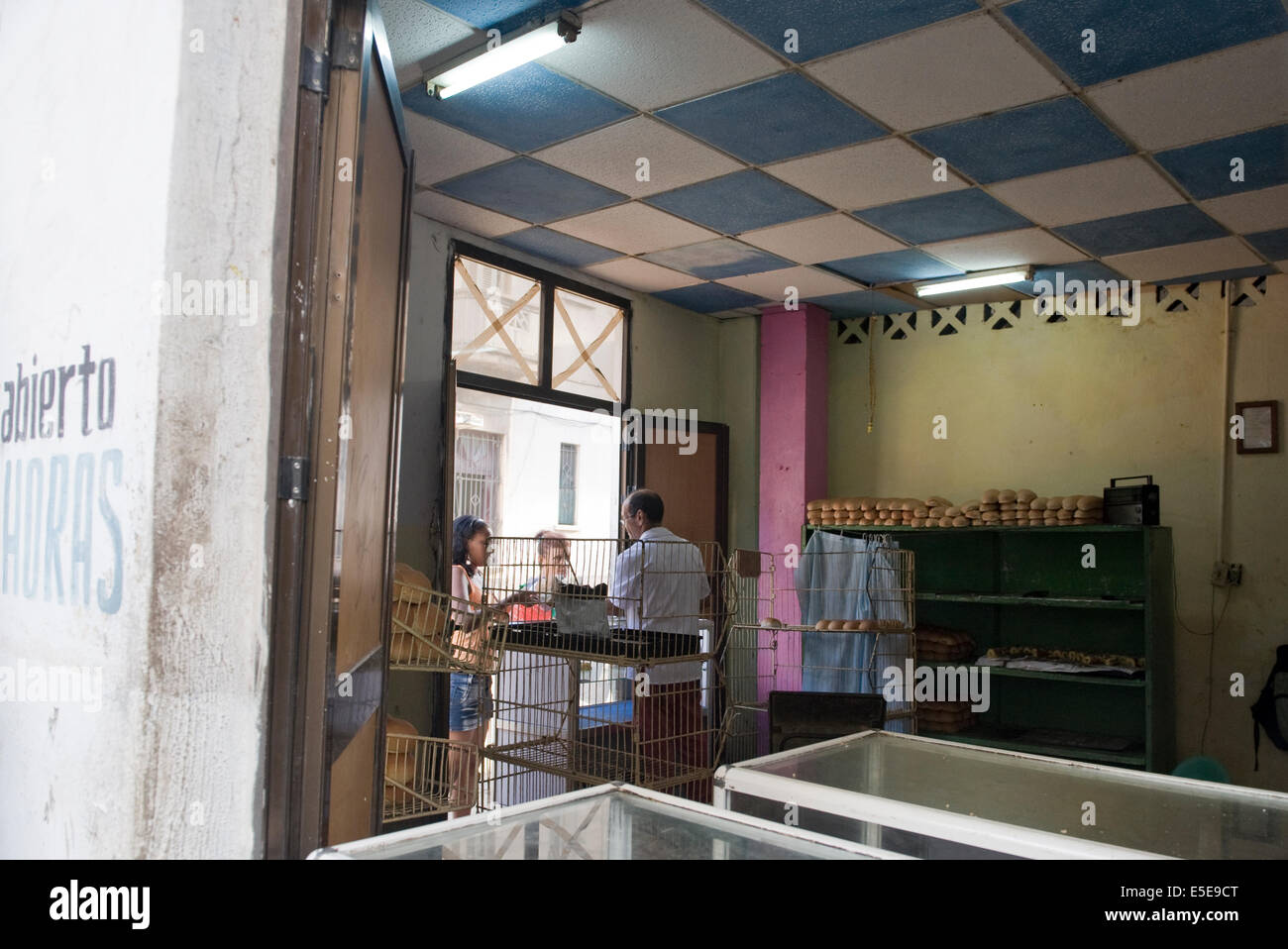 Cuban bakery in down town Havana, Cuba Stock Photo - Alamy