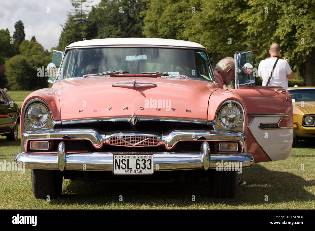 Classic 1956 Plymouth Belvedere car Stock Photo - Alamy