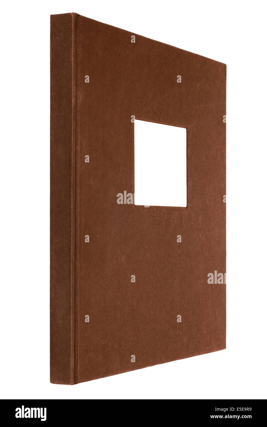 brown book isolated on white Stock Photo - Alamy