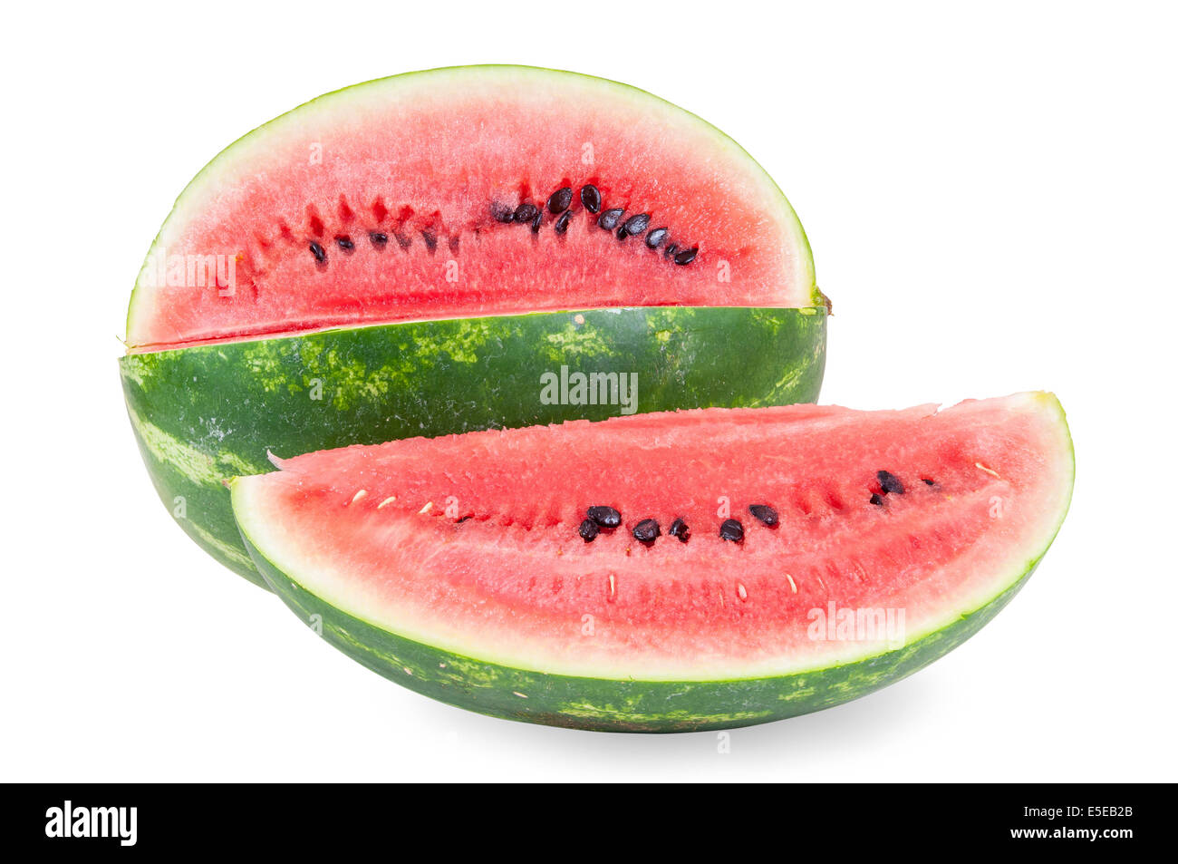 Watermelon isolated on white background with clipping path Stock Photo ...