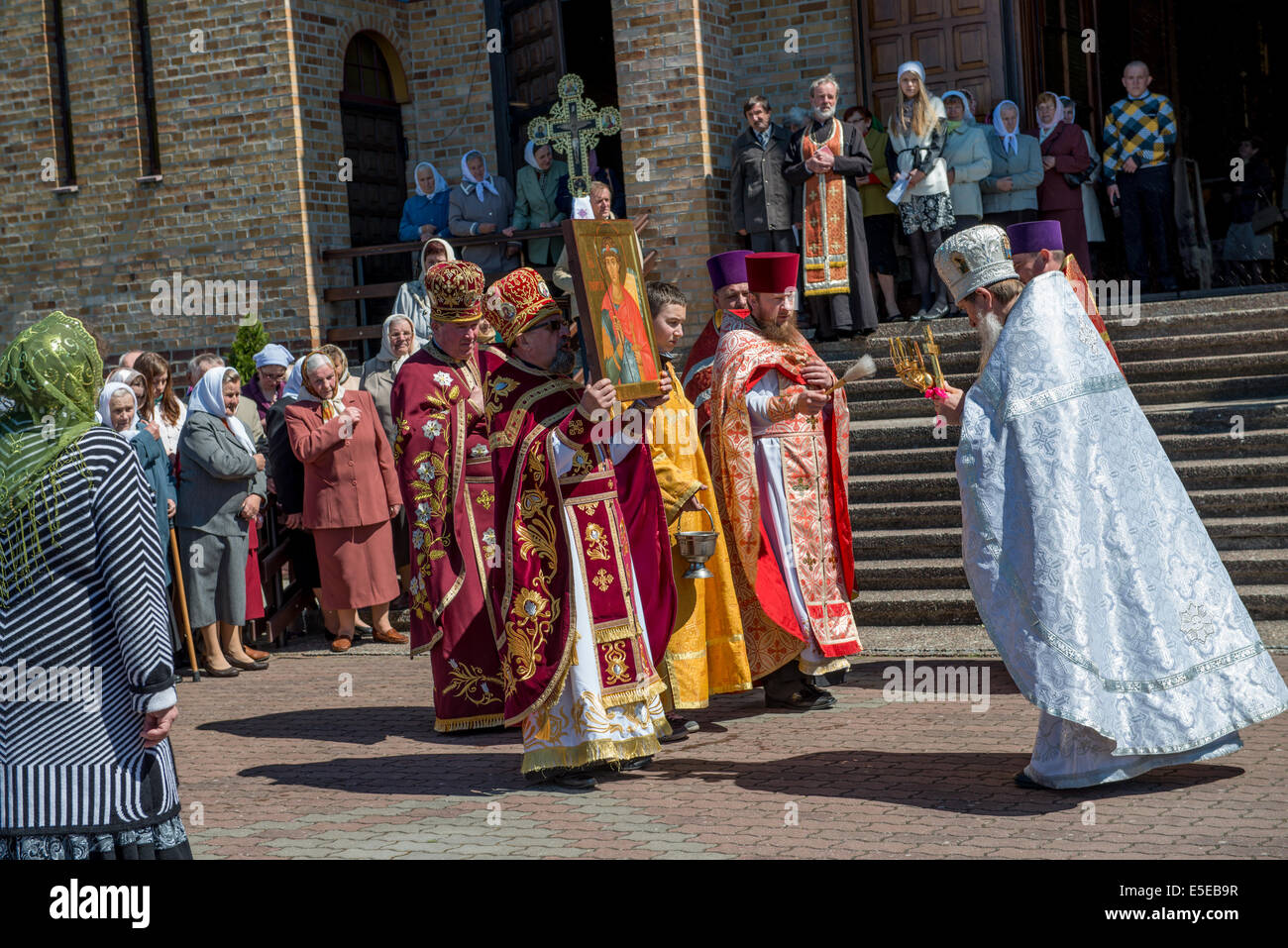 St.George's Day celebrated by Orthodox Church in Eastern Poland Stock ...