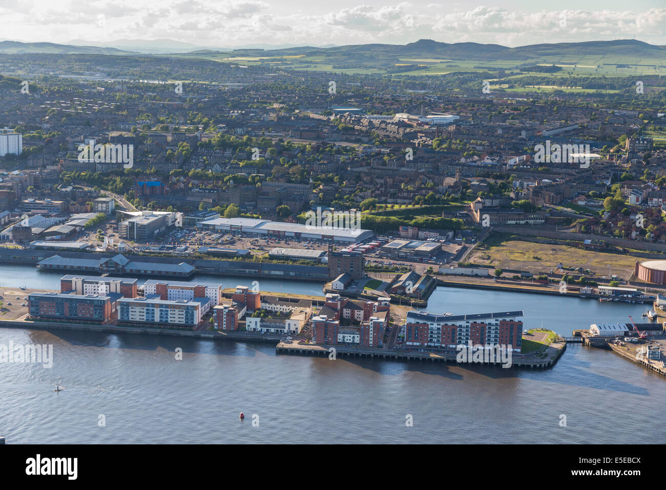 Aerial view dundee river tay hi-res stock photography and images - Alamy