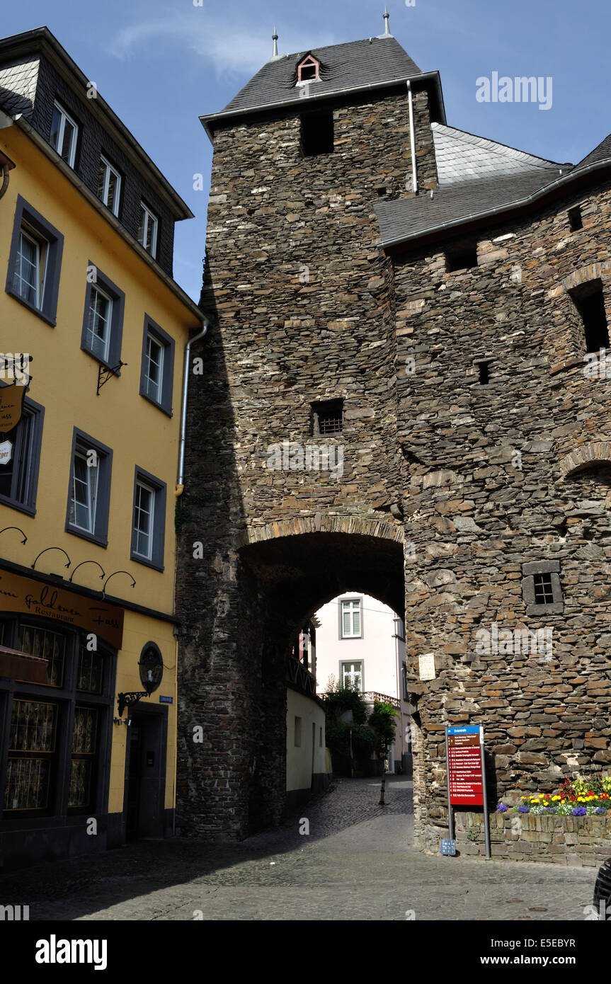 The Enderttor, one of the medieval gateways into Cochem, Germany Stock ...