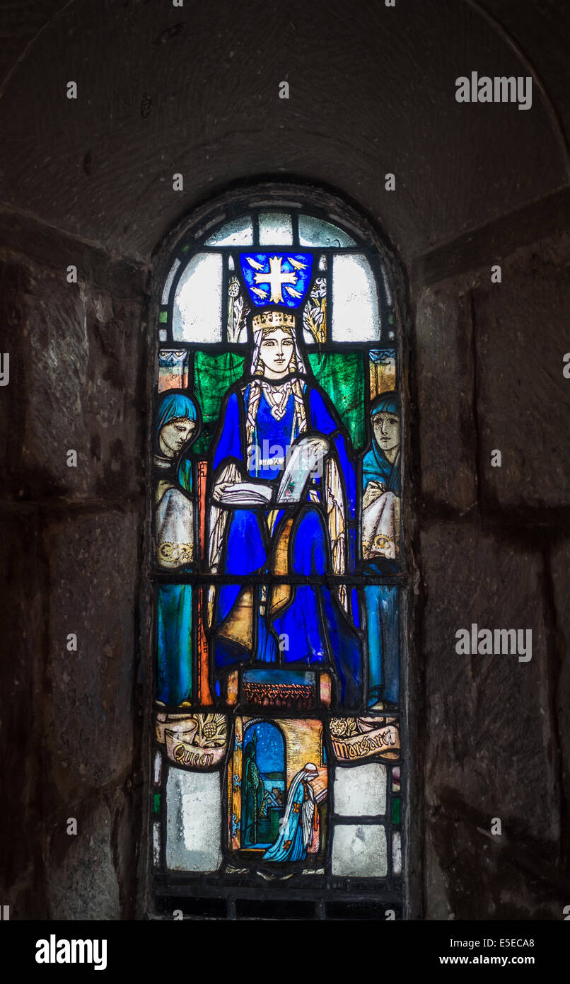 Saint Margaret of Scotland stained glass window in St. Margaret's ...