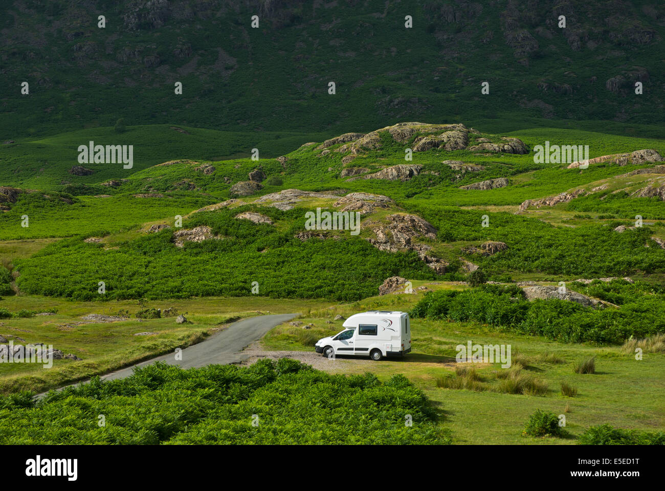 Romahome R25 motorhome parked in Wasdale, Lake District National Park ...