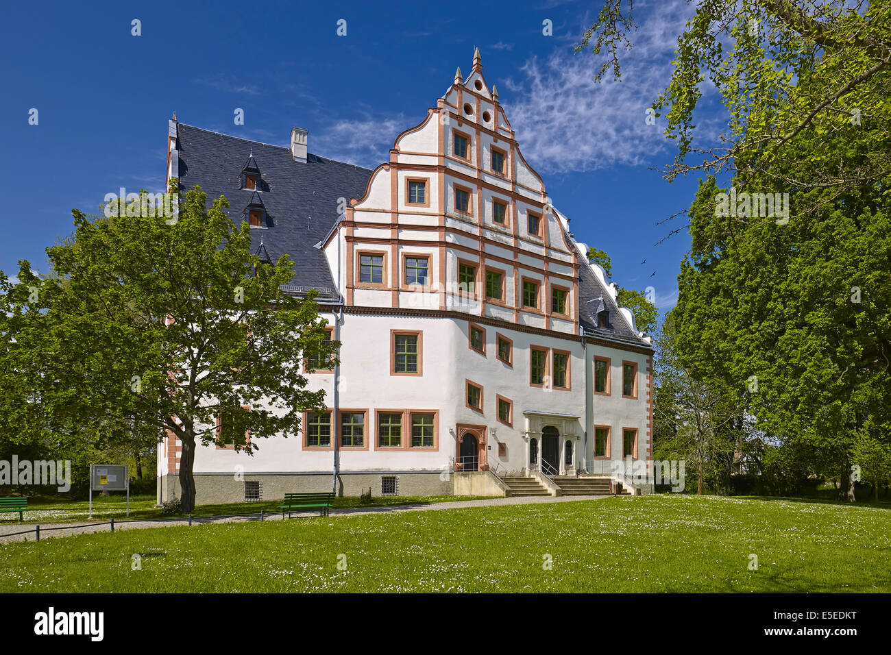 Renaissance Palace Ponitz, Thuringia, Germany Stock Photo - Alamy