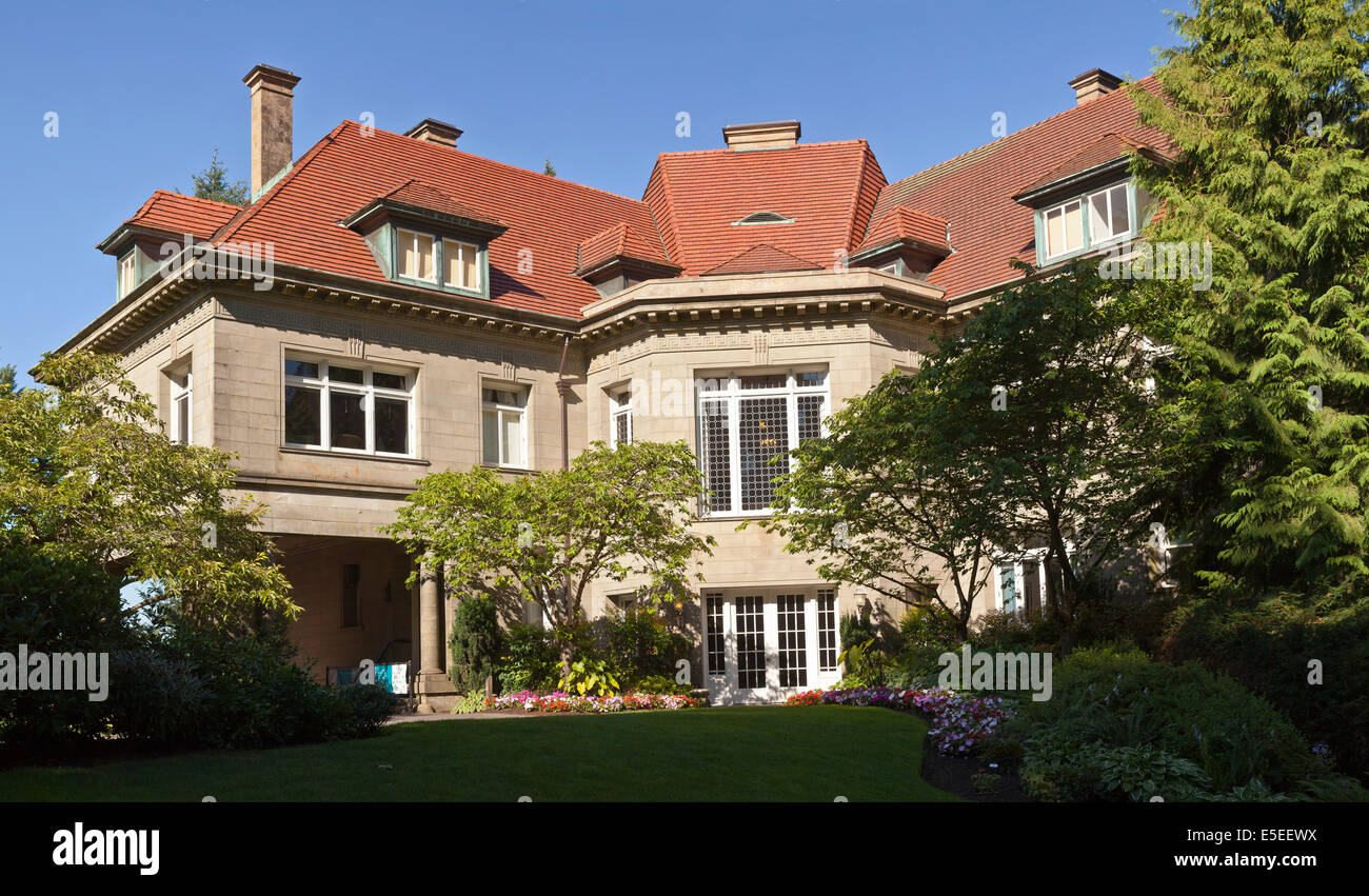 Pittock Mansion a historical landmark in Portland Oregon Stock Photo ...