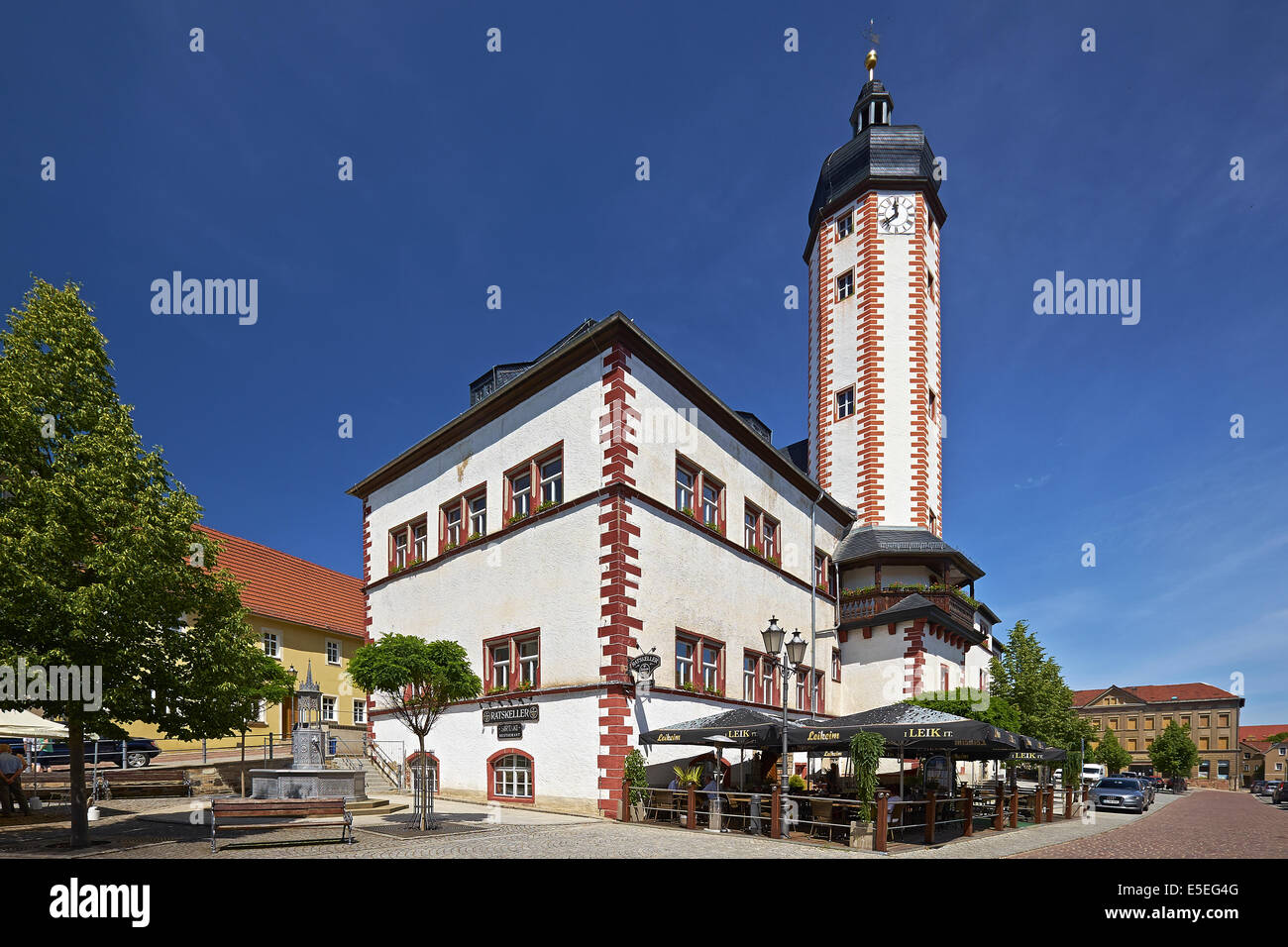 Town Hall in Weida, Germany Stock Photo - Alamy