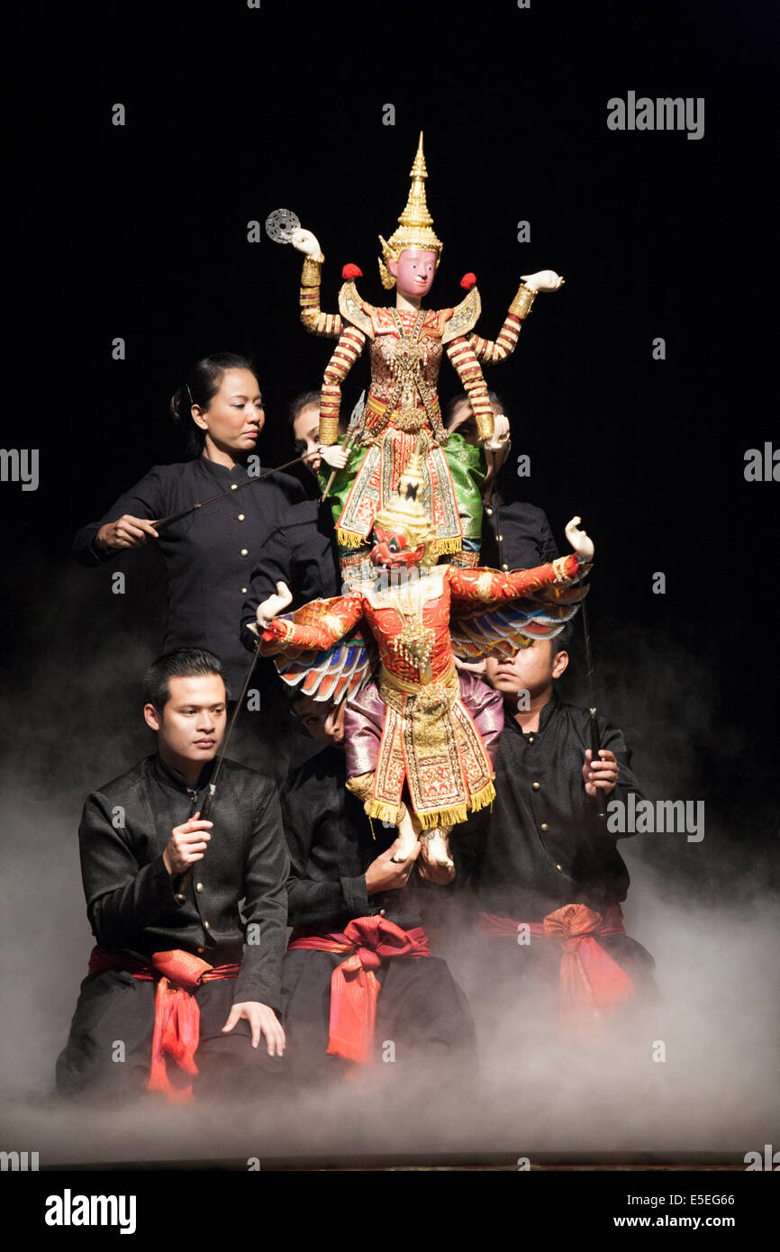 A performance of the Joe Louis Puppet Theater, also known as ...