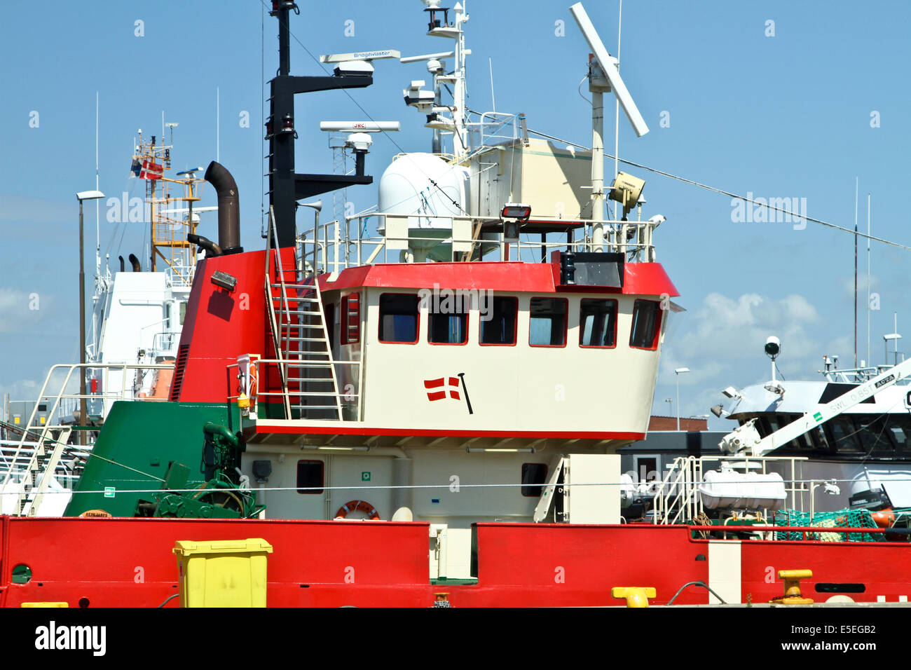 Fishing boat in denmark Stock Photo - Alamy