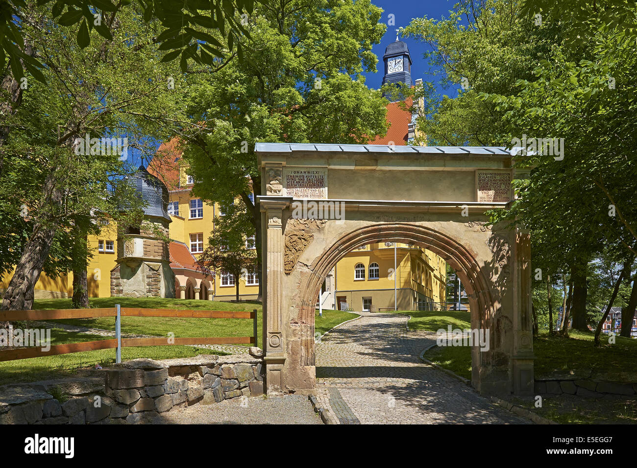 Public school Max Greil in Weida, Germany Stock Photo - Alamy