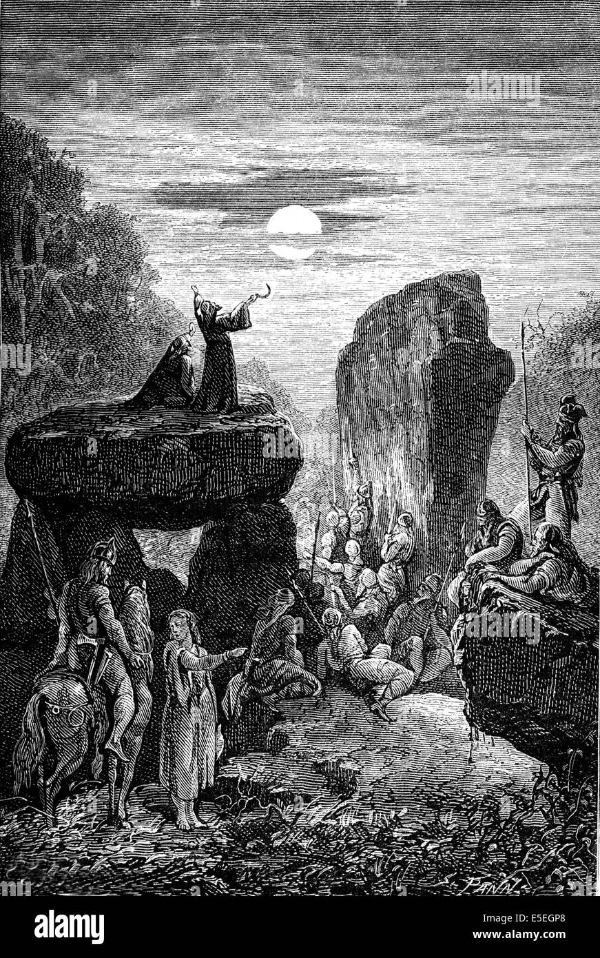 Druids ceremony hi-res stock photography and images - Alamy
