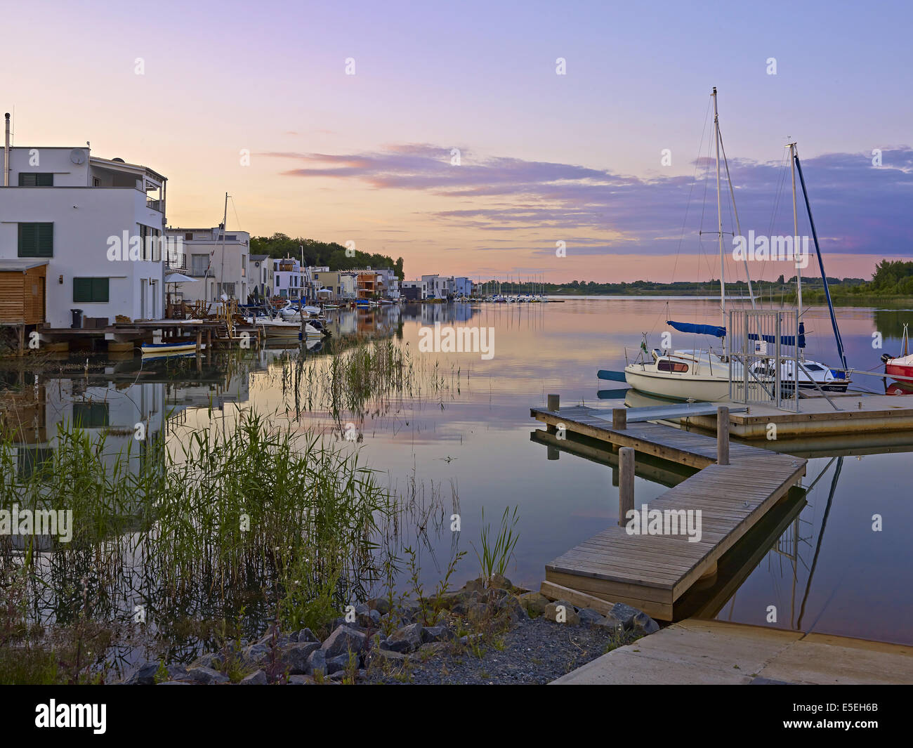 Lagoon Kahnsdorf on Hainer lake, Saxony, Germany Stock Photo - Alamy