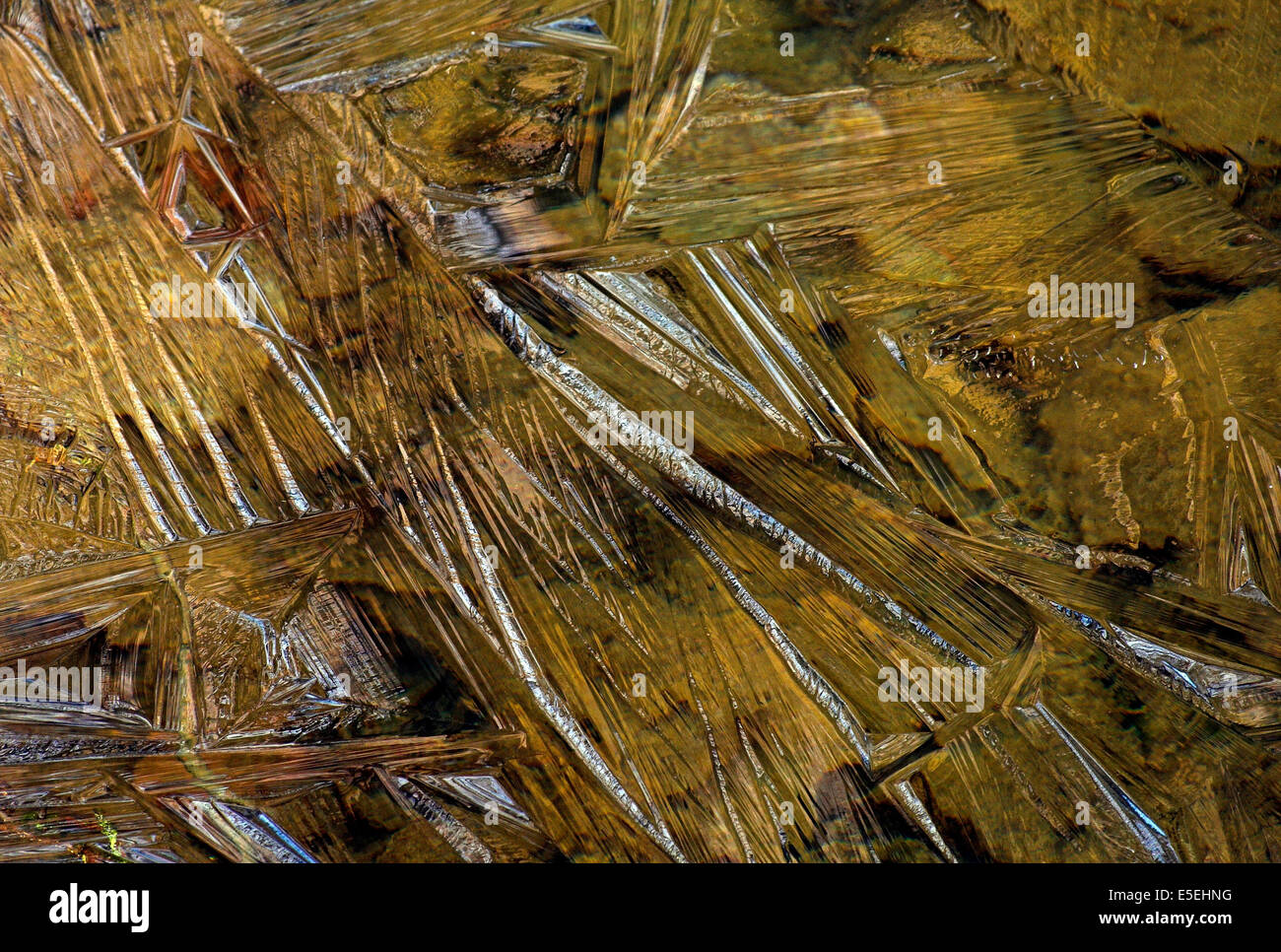 Structures in ice Stock Photo - Alamy