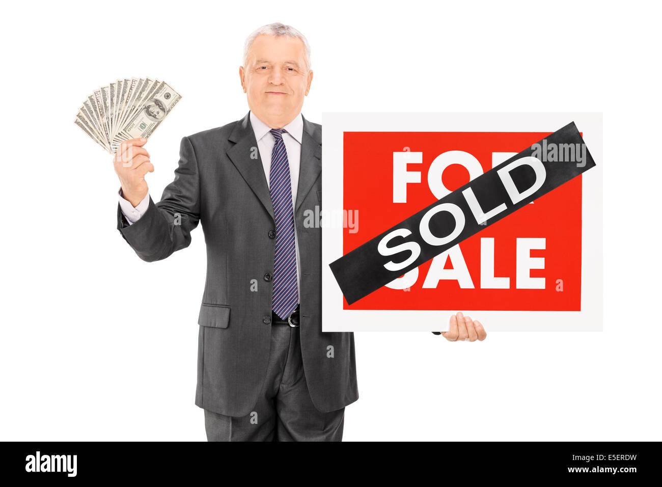 Holding sold sign hi-res stock photography and images - Alamy