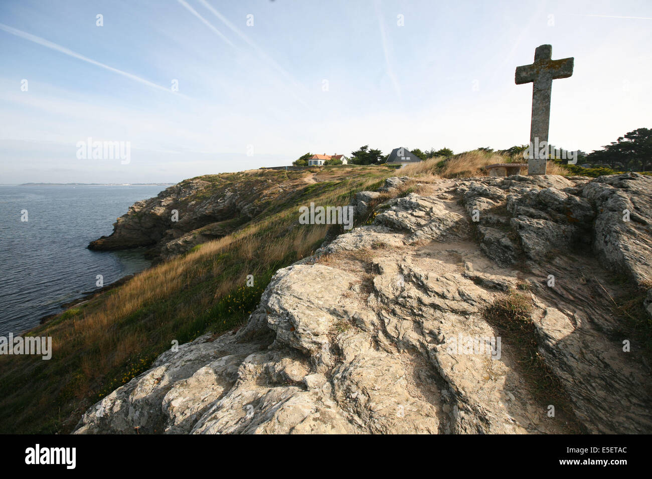 France, Bretagne, Morbihan, golfe du Morbihan, presqu'ile de rhuys, saint gildas de rhuys pointe ...