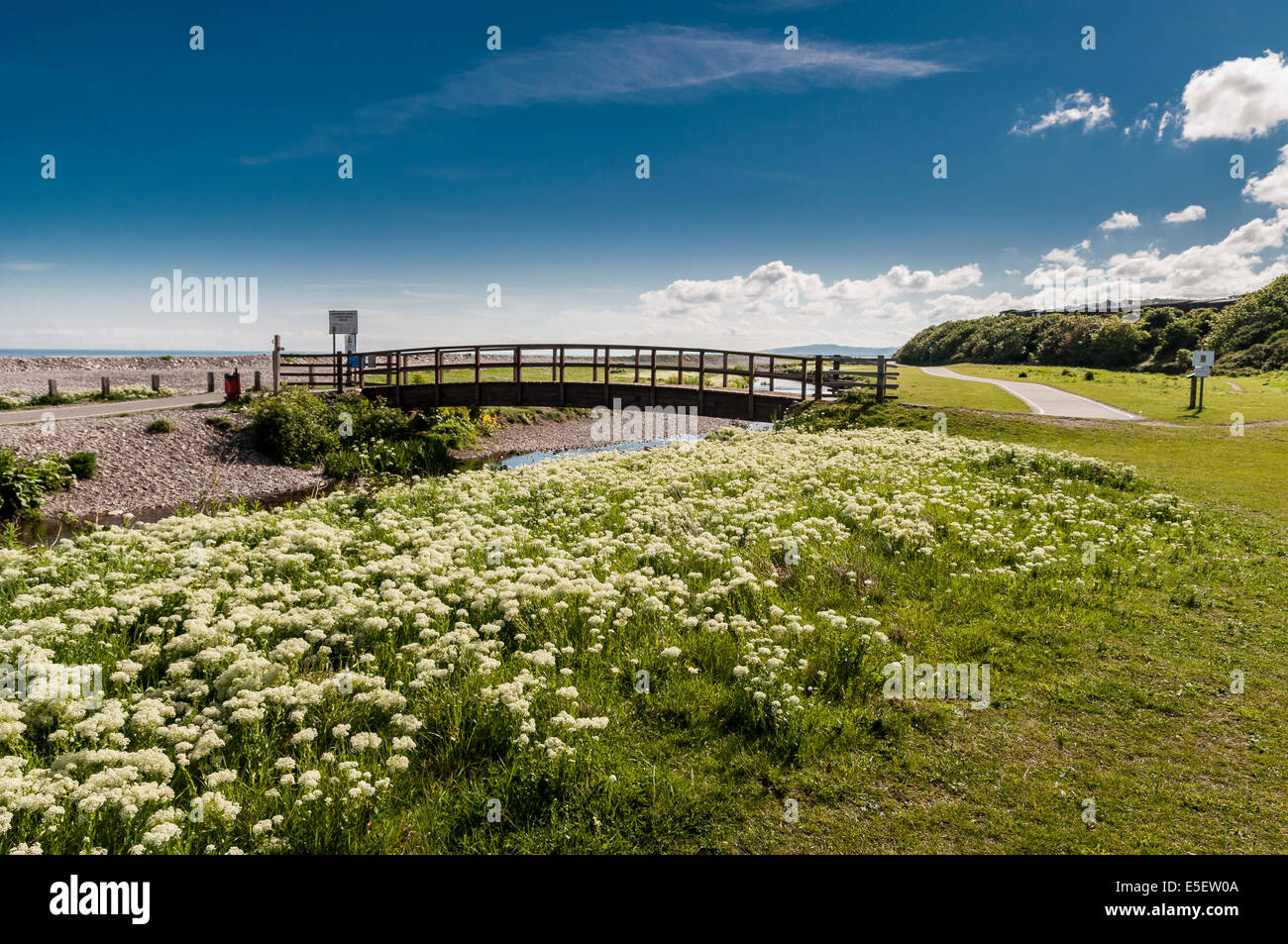 River Dulas on the coast at Llanddulas North Wales Stock Photo - Alamy