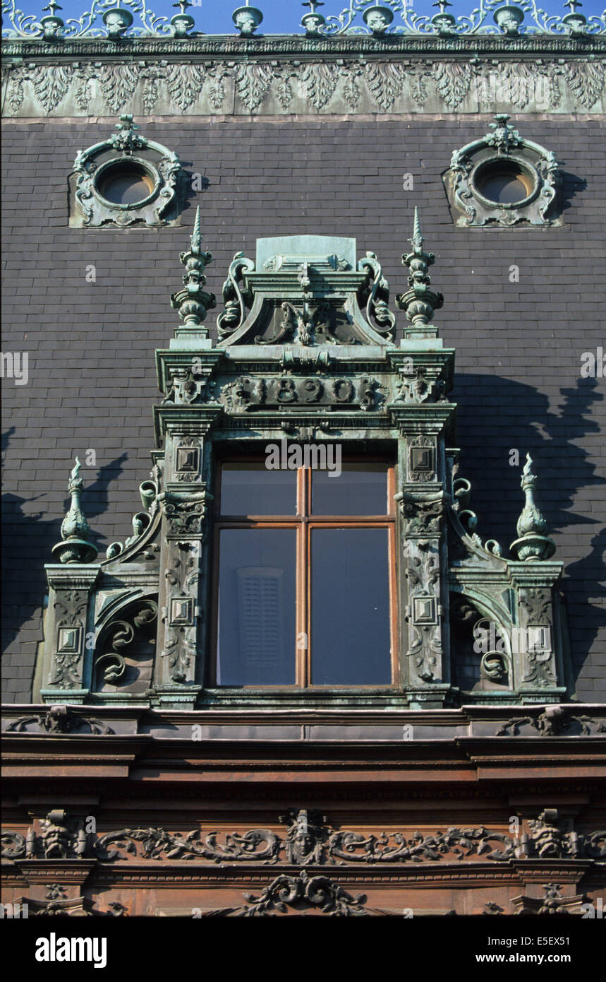 France, Haute Normandie, seine maritime, rouen, rue verte, maison du ...