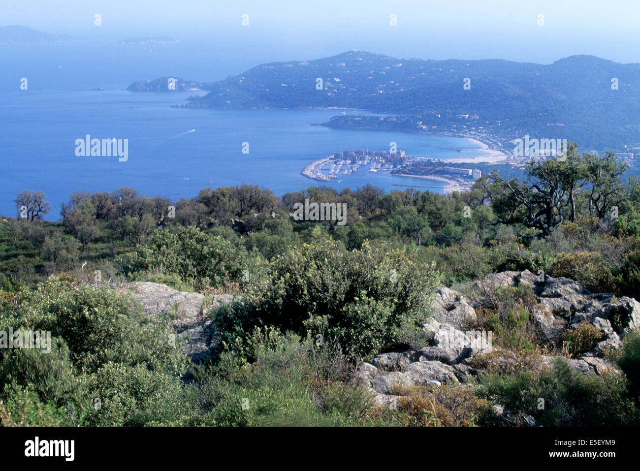 France, region paca, var, route des cretes, massif des maures, cap ...