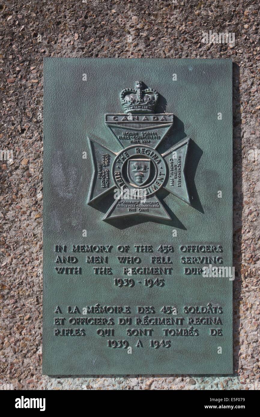 Stele the regina rifle regiment hi-res stock photography and images - Alamy