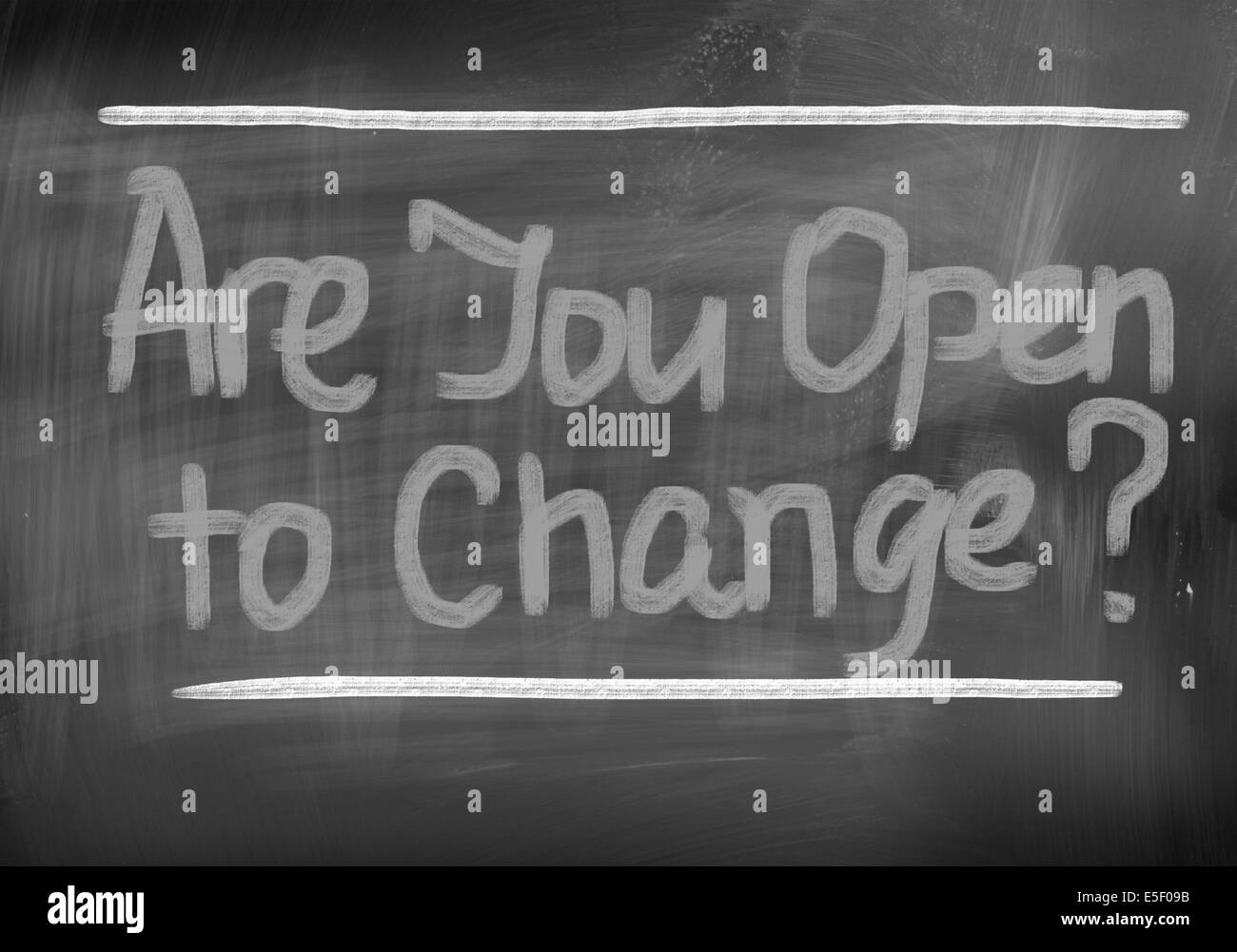 Are You Open To Change Concept Stock Photo - Alamy