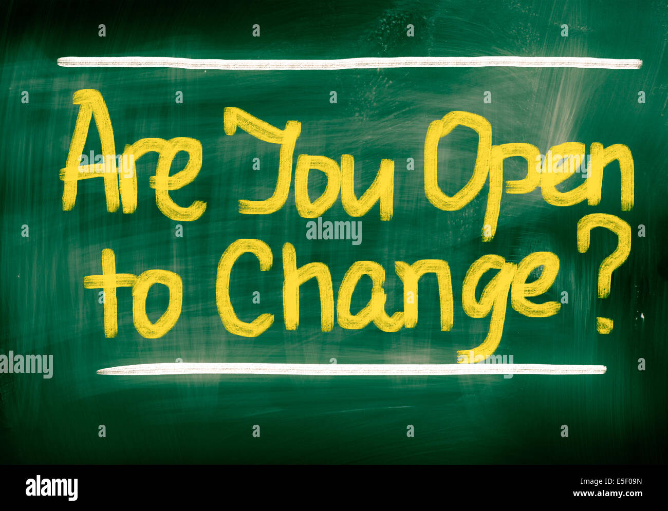 Are You Open To Change Concept Stock Photo - Alamy
