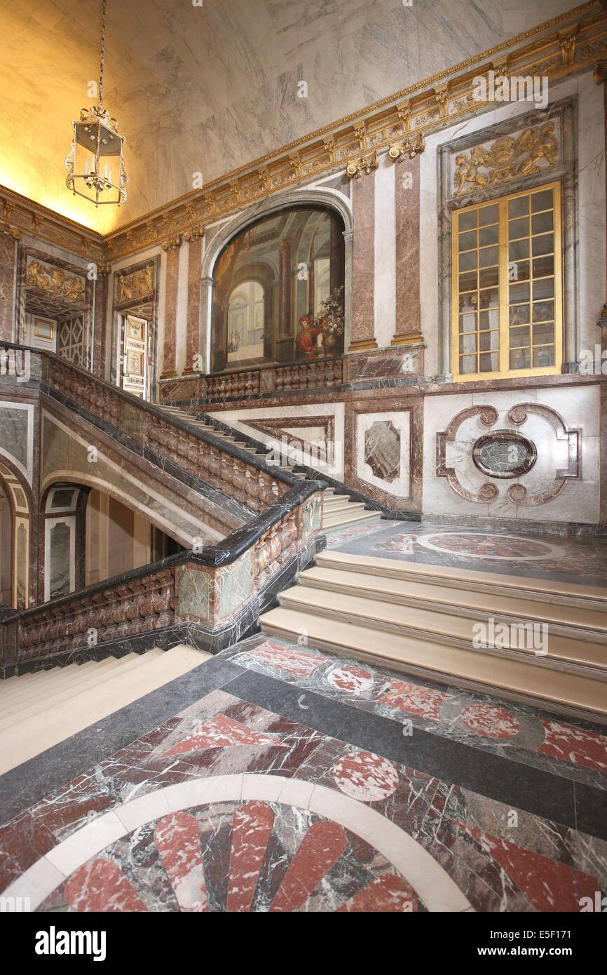 Château de Versailles, The Queen's Staircase Stock Photo - Alamy