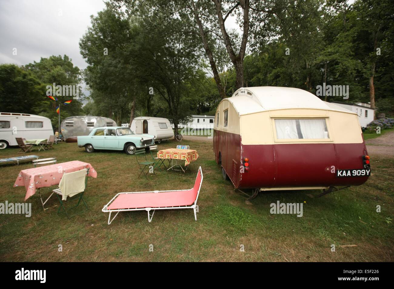 France, Bretagne, morbihan, le roc saint andre, camping, collection de ...