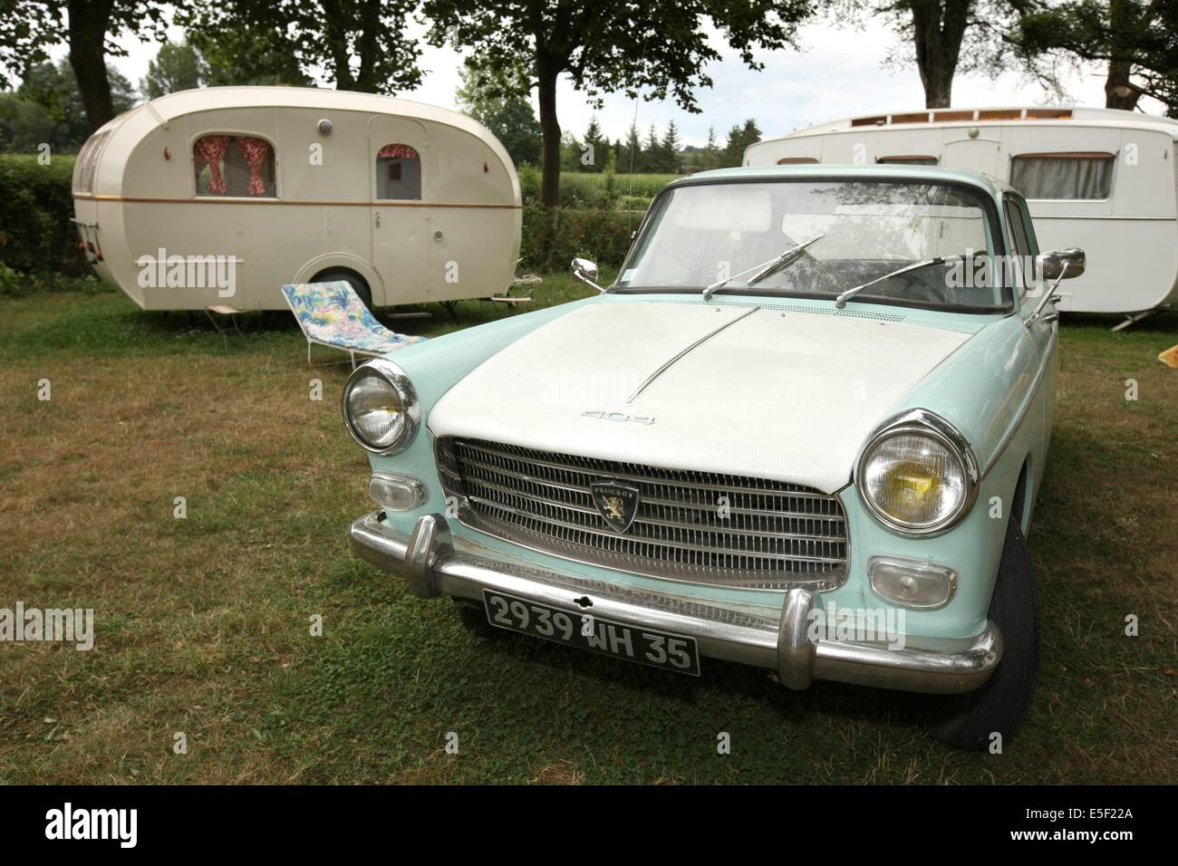 France, Bretagne, morbihan, le roc saint andre, camping, collection de ...