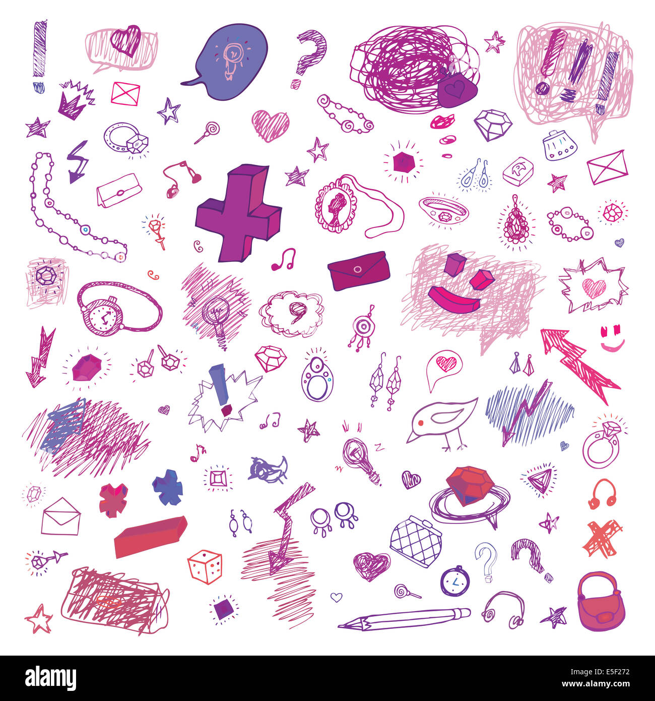 Grunge design set Stock Photo - Alamy